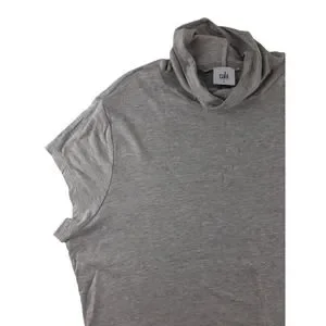 CAbi | Tops | Cabi 4372 Womens Gray Slinky Turtleneck Short Sleeve ...